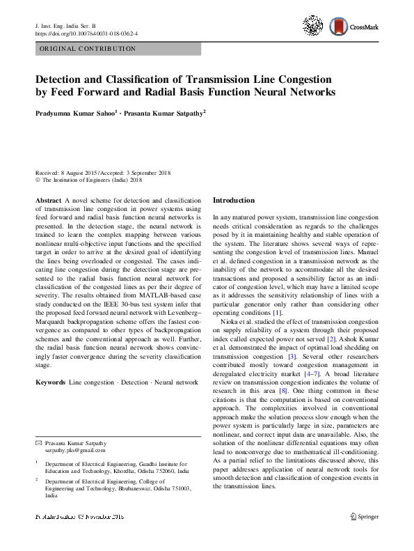 Pdf Detection And Classification Of Transmission Line Faults Based On Unsupervised Feature