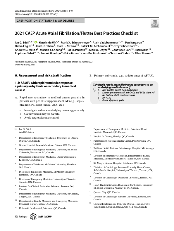 (PDF) 2021 CAEP Acute Atrial Fibrillation/Flutter Best Practices ...
