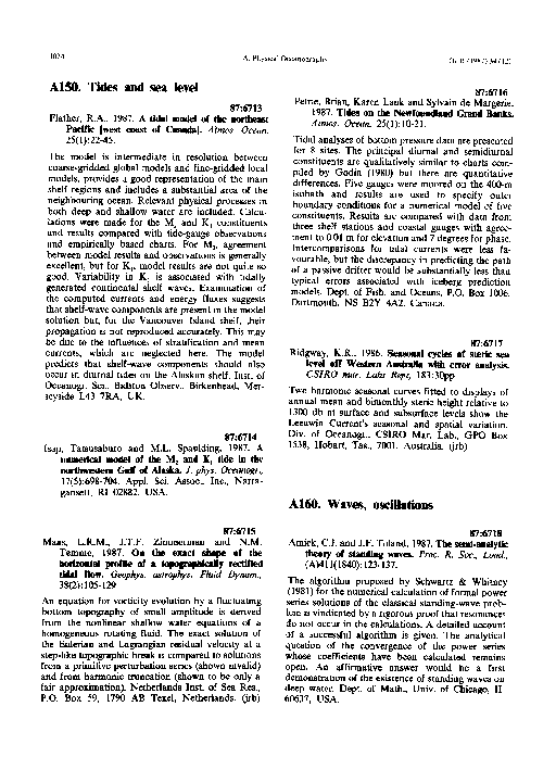 (PDF) A Numerical Model of the M2and K1Tide in the Northwestern Gulf of ...