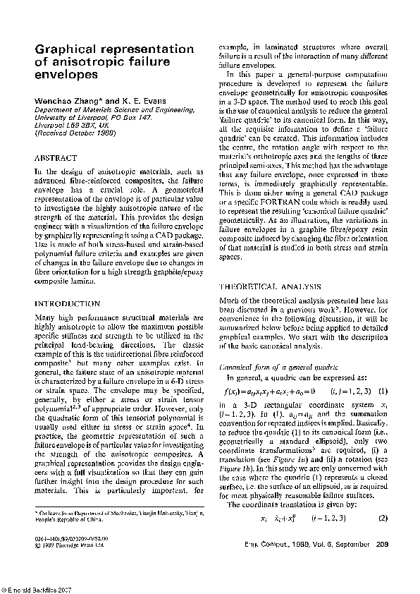 (PDF) Graphical representation of anisotropic failure envelopes