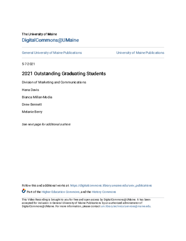 (PDF) 2021 Outstanding Graduating Students