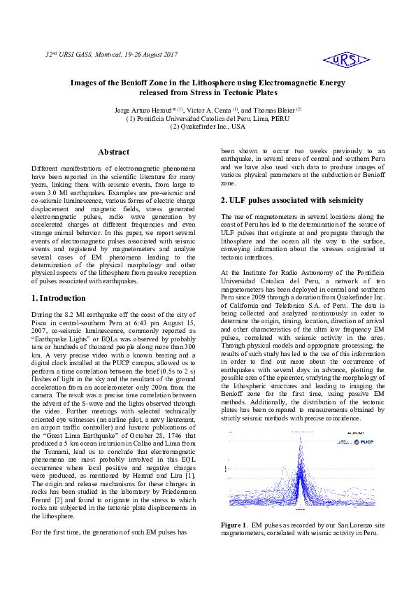 (PDF) Images of the Benioff Zone in the Lithosphere using ...