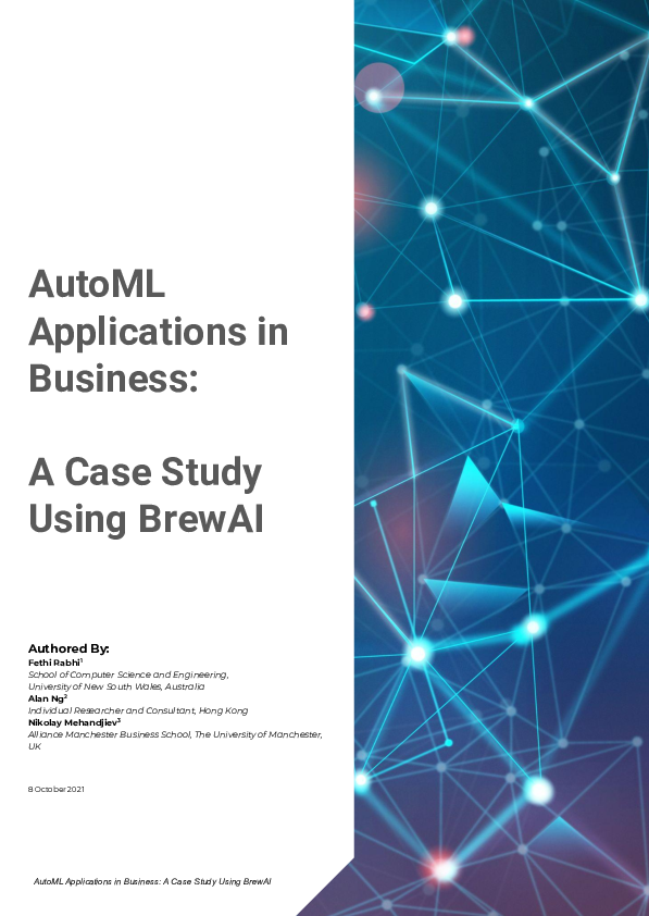(PDF) AutoML Applications in Business: A Case Study Using BrewAI