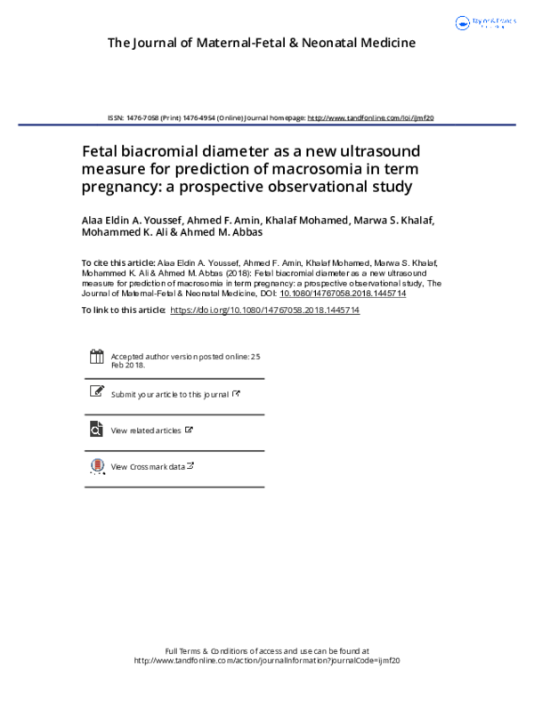 (PDF) Fetal biacromial diameter as a new ultrasound measure for ...