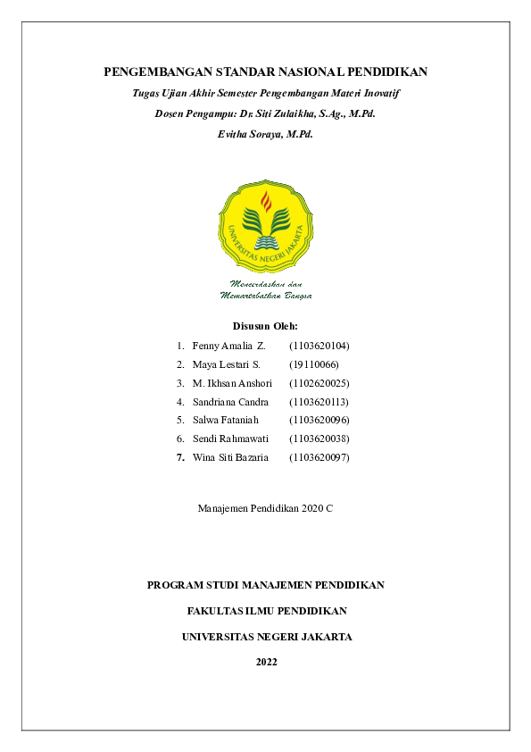 (PDF) Standar Nasional Pendidikan