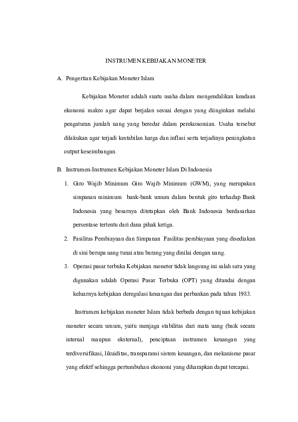 (DOC) INSTRUMEN KEBIJAKAN MONETER