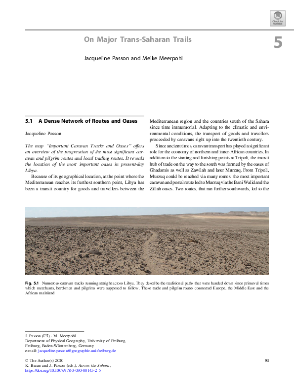 (PDF) On Major Trans-Saharan Trails