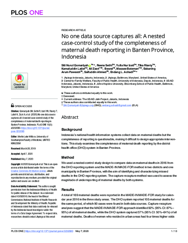 (PDF) No one data source captures all: A nested case-control study of ...