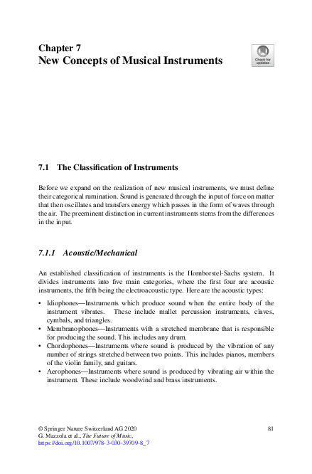 (PDF) New Concepts of Musical Instruments