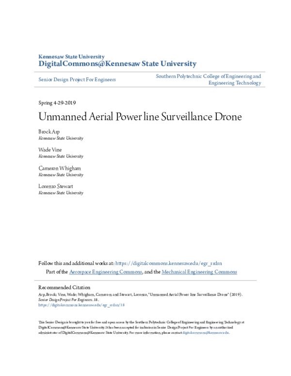 (PDF) Unmanned Aerial Power line Surveillance Drone