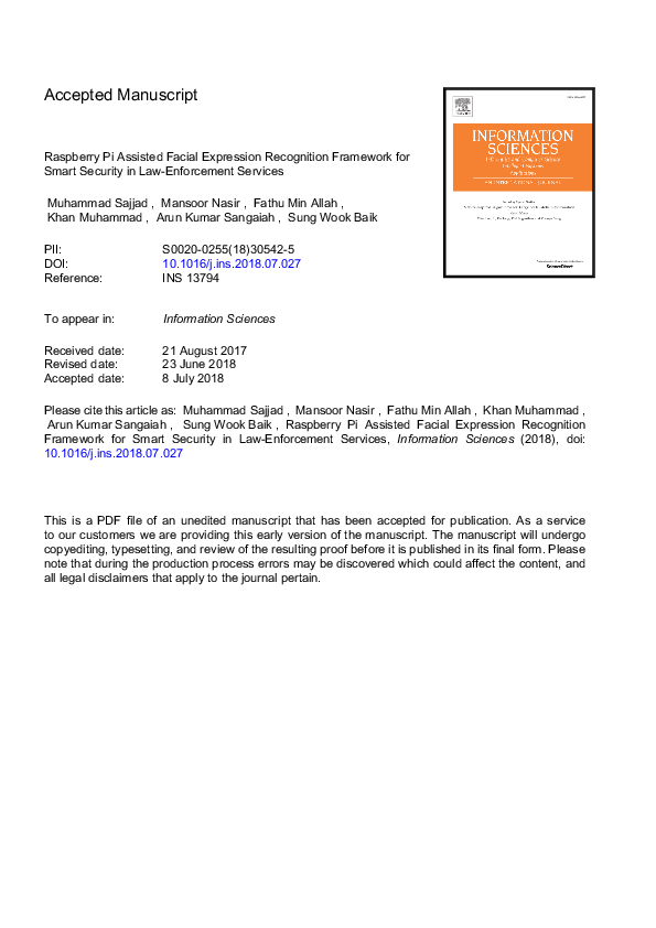 (PDF) Raspberry Pi assisted facial expression recognition framework for ...