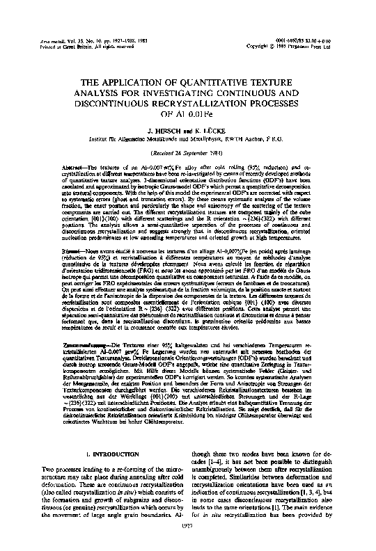 (PDF) The application of quantitative texture analysis for ...