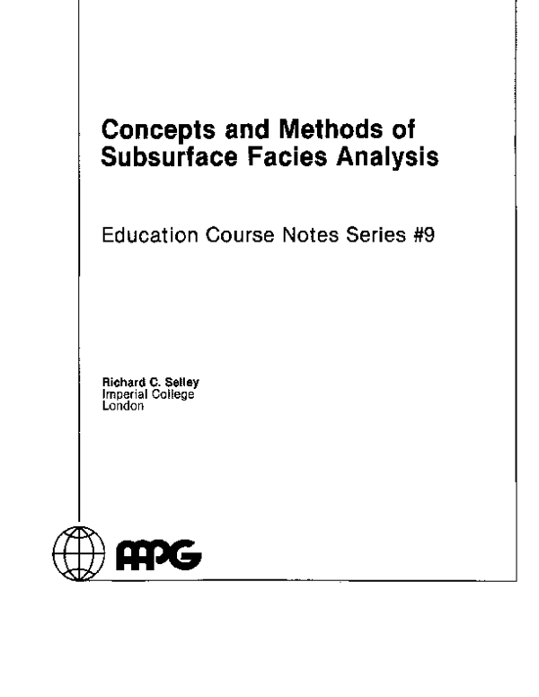 (PDF) Concepts and Methods of Subsurface Facies Analysis