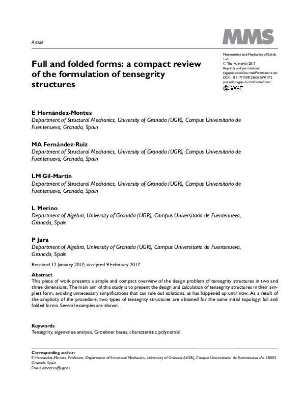 (PDF) Full and folded forms: a compact review of the formulation of ...