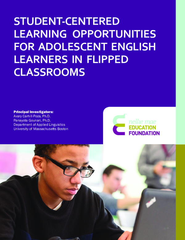 (PDF) Student-Centered Learning Opportunities for Adolescent English Learners in Flipped Classrooms