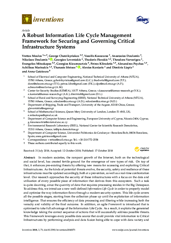 Pdf A Robust Information Life Cycle Management Framework For Securing And Governing Critical