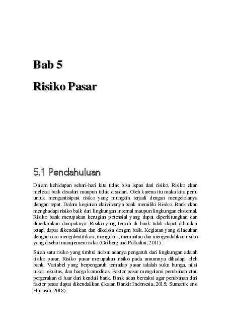 (PDF) Bab 5 Risiko Pasar