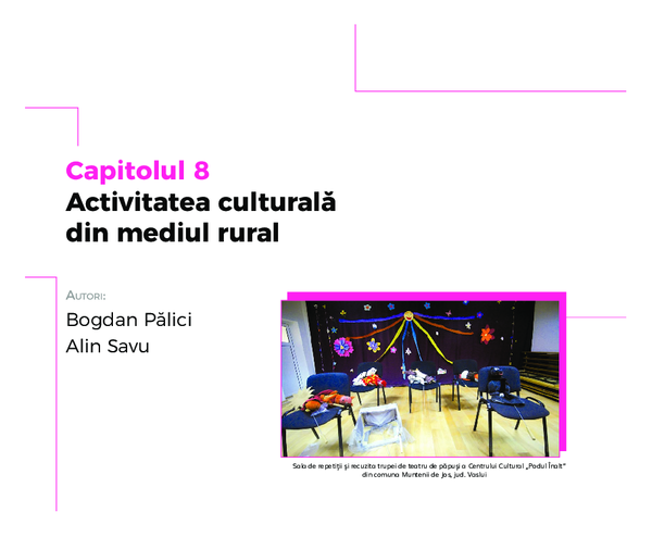 (PDF) Activitatea culturală din mediul rural