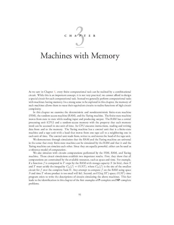(PDF) Machines with Memory