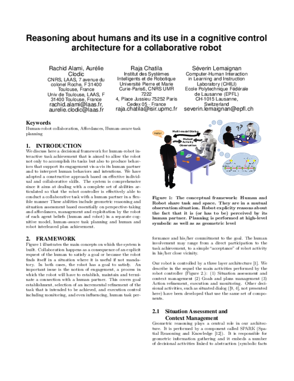(PDF) Reasoning about humans and its use in a cognitive control ...