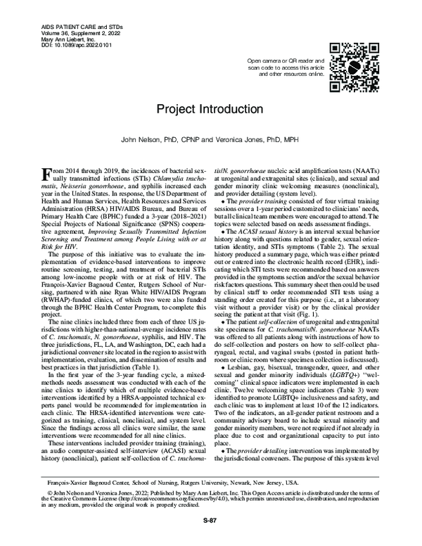 (PDF) Project Introduction | john A nelson - Academia.edu
