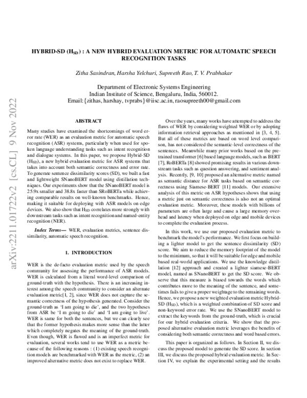 (PDF) Hybrid-SD ($\text{H}_{\text{SD}}$) : A new hybrid evaluation metric for automatic speech ...