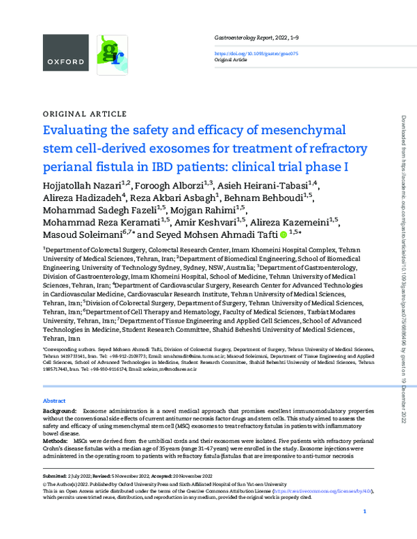 (PDF) Evaluating the safety and efficacy of mesenchymal stem cell ...