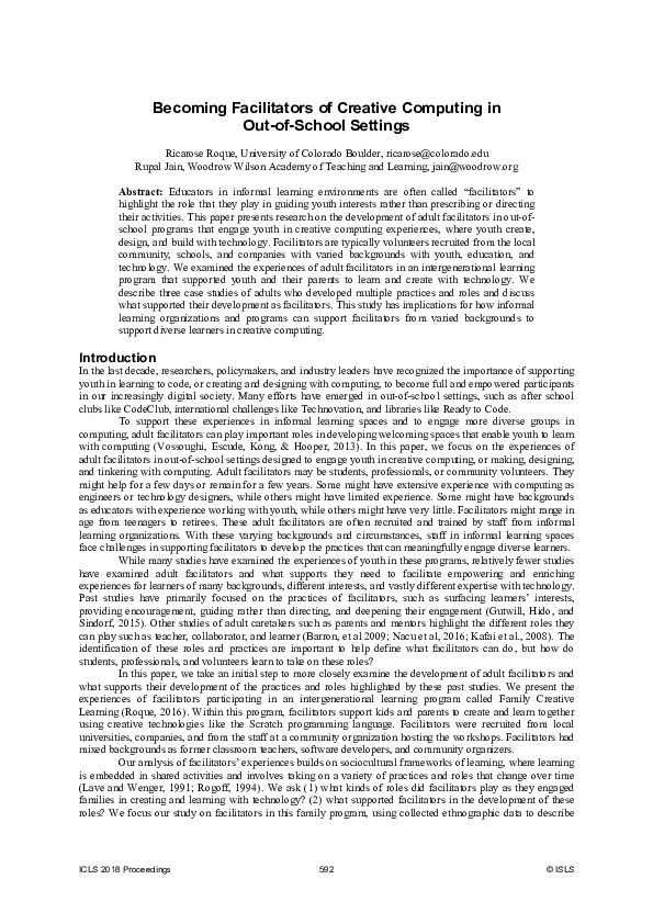 PDF Becoming Facilitators Of Creative Computing In Out of School Settings pdf-becoming-facilitators-of-creative-computing-in-out-of-school-settings
