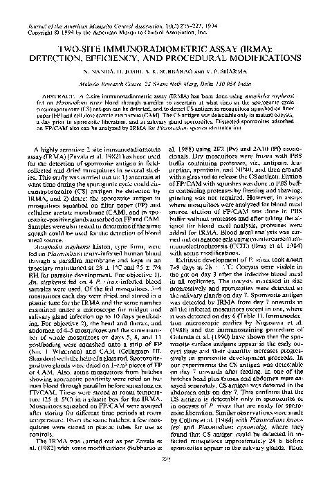 (PDF) Two-site immunoradiometric assay (IRMA): detection, efficiency ...