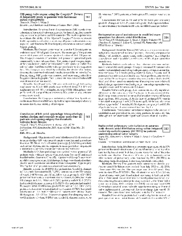 (PDF) Perioperative use of amiodarone in modified maze procedure for ...