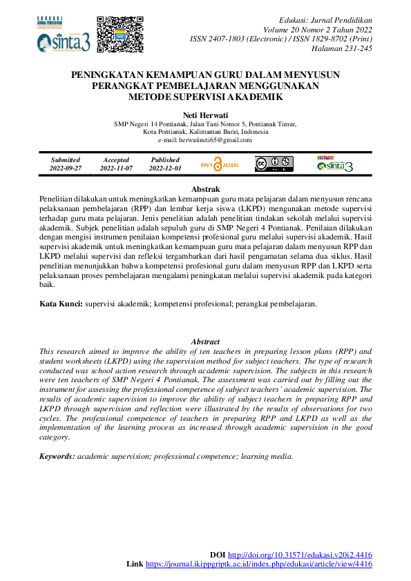 (PDF) Peningkatan Kemampuan Guru dalam Menyusun Perangkat Pembelajaran Menggunakan Metode ...