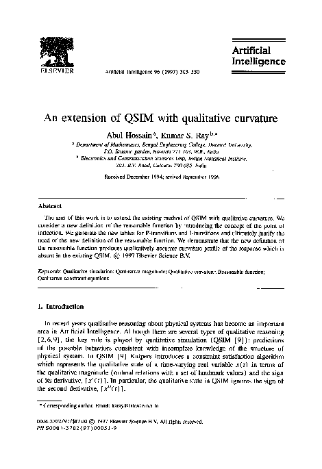 (PDF) An extension of QSIM with qualitative curvature