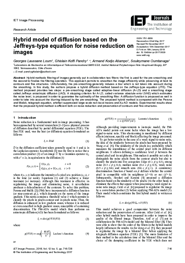 (PDF) Hybrid model of diffusion based on the Jeffreys-type equation for ...