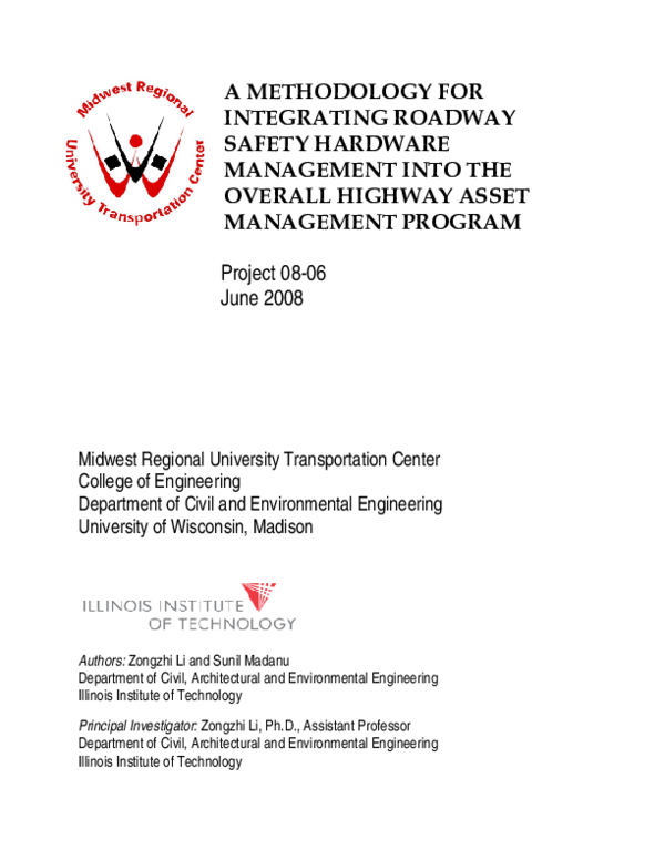 (PDF) A methodology for integrating roadway safety hardware management ...