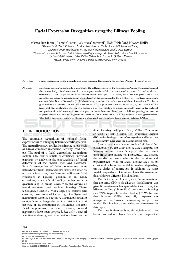 (PDF) Facial Expression Recognition using the Bilinear Pooling | Nawres KHLIFA - Academia.edu