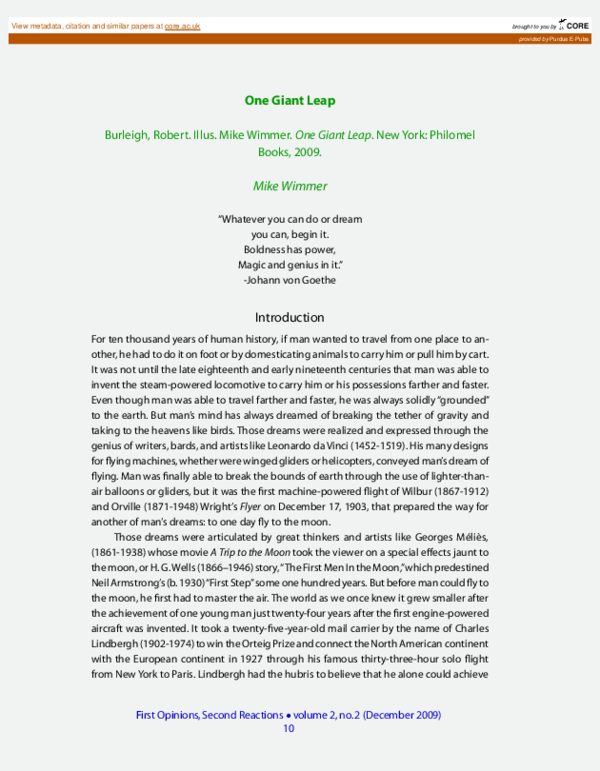 (PDF) One Giant Leap