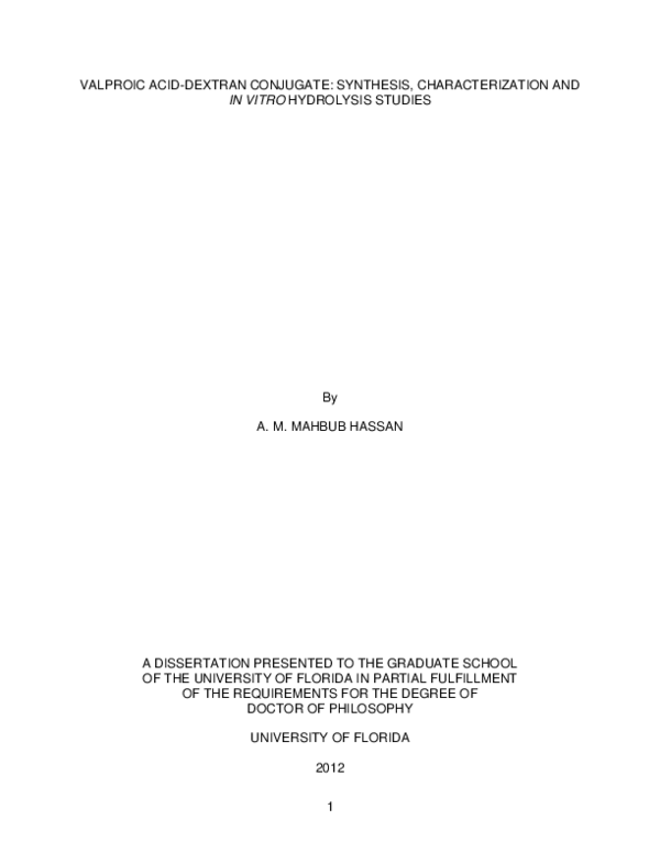 (PDF) University of Florida Thesis or Dissertation Formatting Template