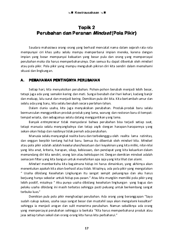 (PDF) Kewirausahaan Pertemuan 2