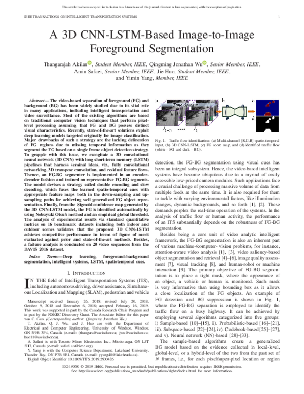 (PDF) A 3D CNN-LSTM-Based Image-to-Image Foreground Segmentation