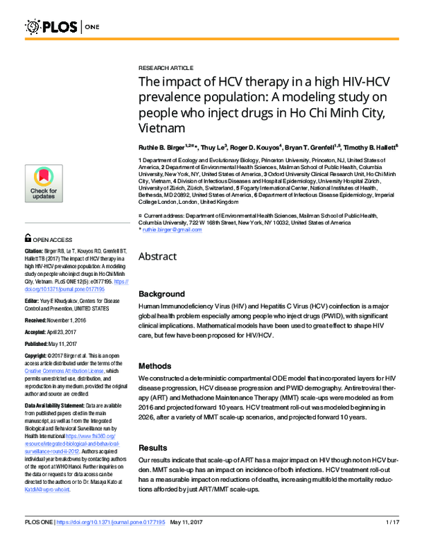 The impact of HCV therapy in a high HIV-HCV prevalence population: A ...