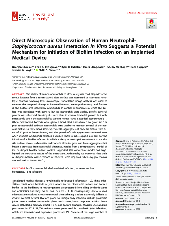 (PDF) Direct Microscopic Observation of Human Neutrophil-Staphylococcus ...