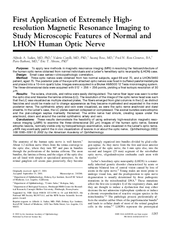 (PDF) First application of extremely high-resolution magnetic resonance ...
