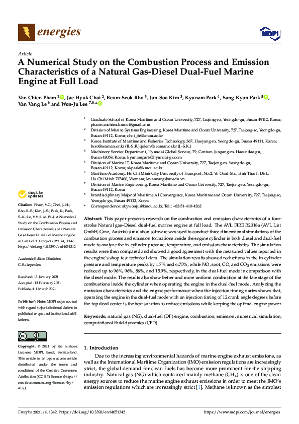 (PDF) A Numerical Study on the Combustion Process and Emission Characteristics of a Natural Gas ...