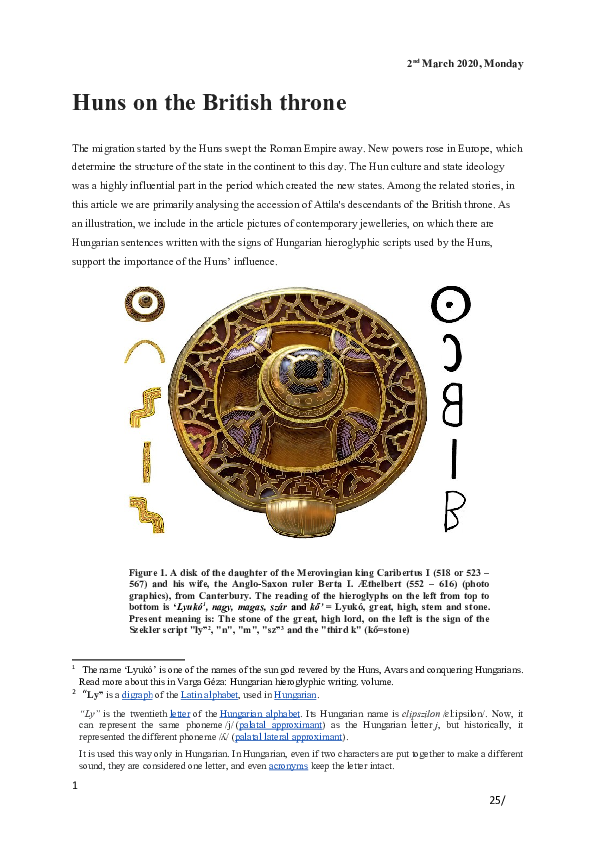 (DOC) Huns on the British Throne EN