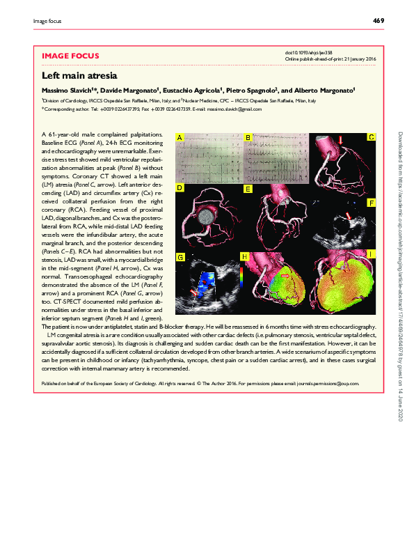 (PDF) Left main atresia