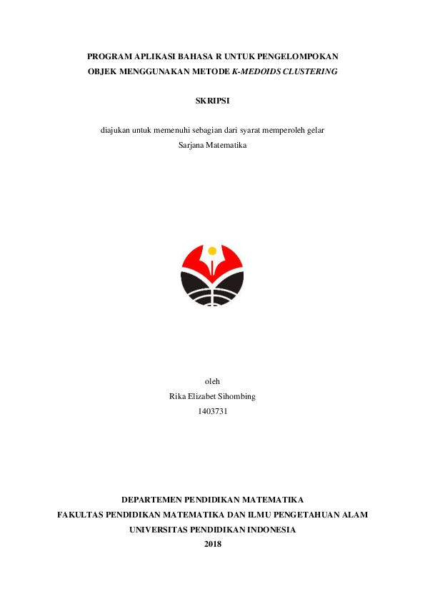 (PDF) Program Aplikasi Bahasa R Untuk Pengelompokan Objek Menggunakan ...