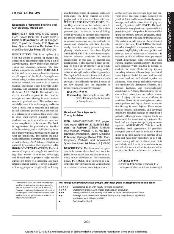 (PDF) Essentials of Strength Training and Conditioning