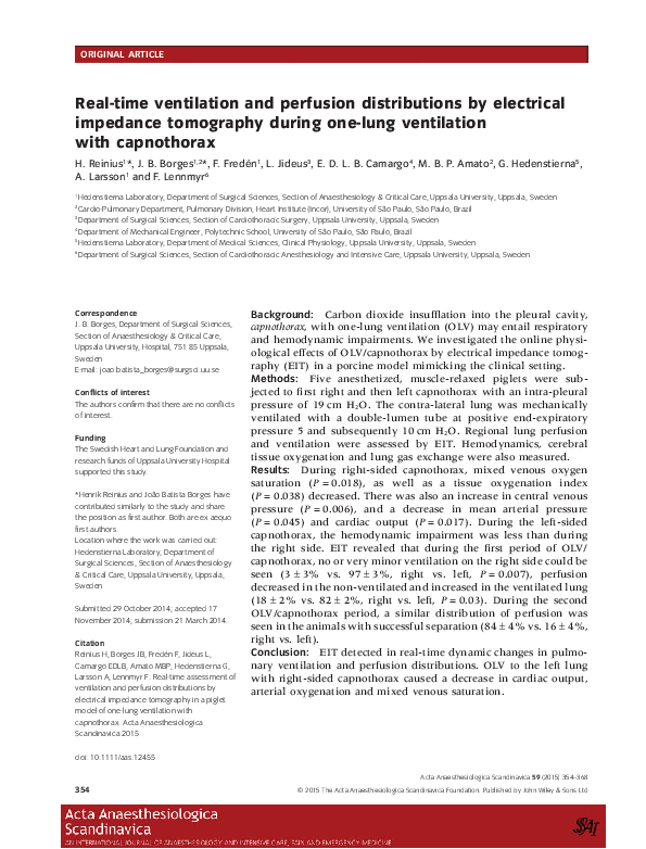 (PDF) Real-time ventilation and perfusion distributions by electrical impedance tomography ...