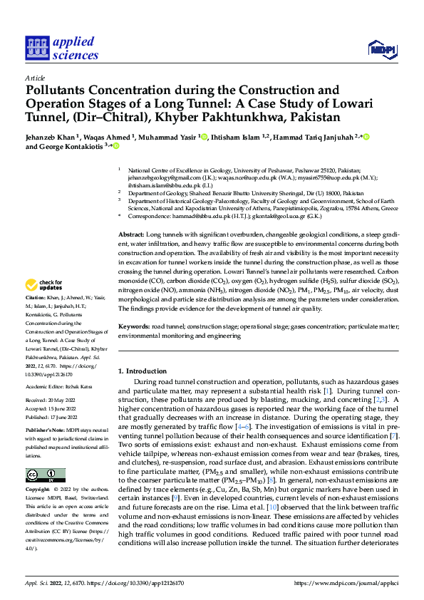 (PDF) Pollutants Concentration during the Construction and Operation ...