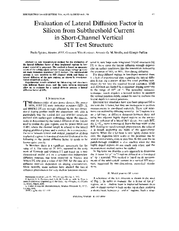 (PDF) Evaluation of lateral diffusion factor in silicon from ...